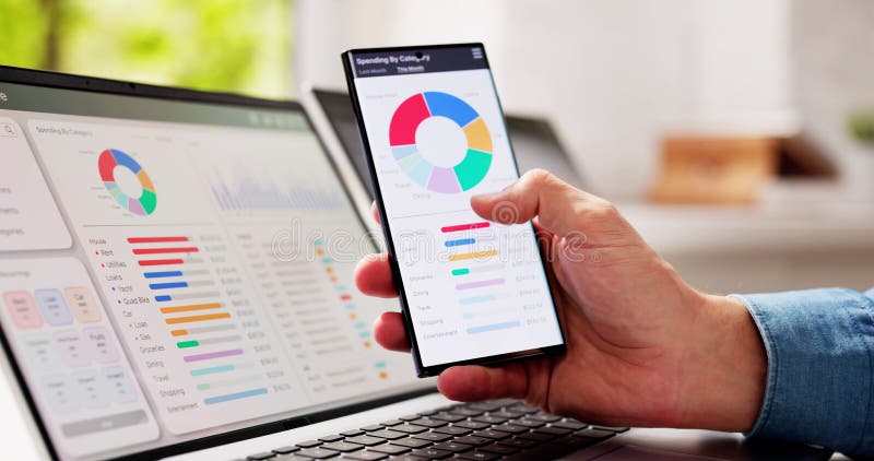 Computer App for Money, Budget Stock Photo - Image of saving, smart ...