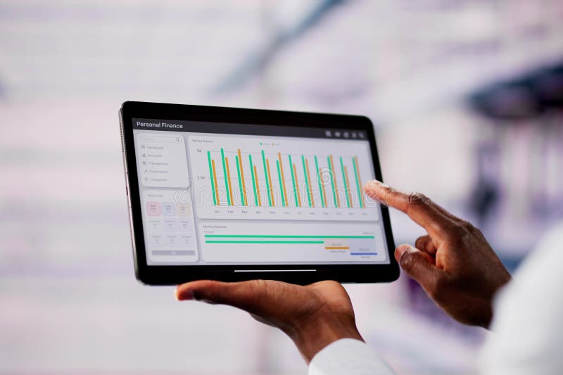 Computer App for Money, Budget Stock Image - Image of fintech, saving ...