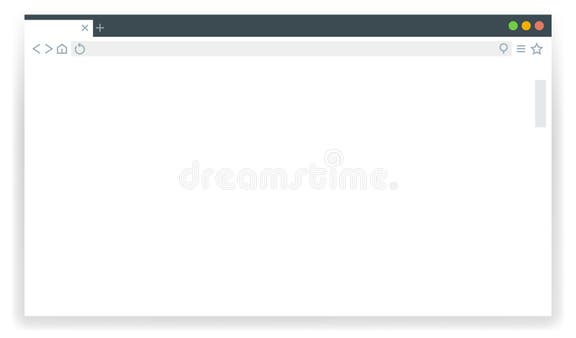 Computer App Window Frame Template. Web Browser Stock Vector ...