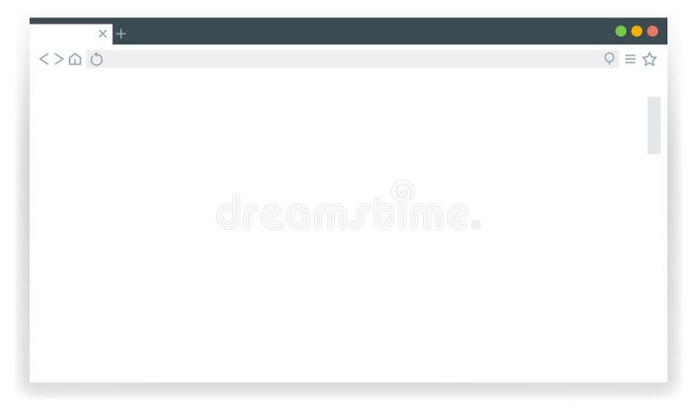 Computer App Window Frame Template. Web Browser Stock Illustration - Illustration of frame ...