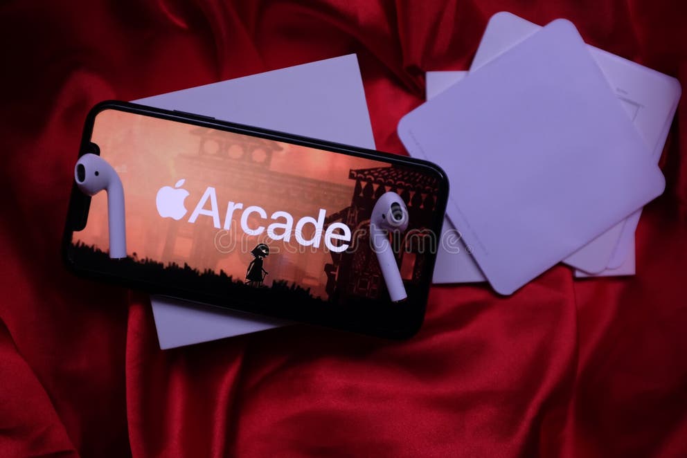 Computer with the Apple Arcade Logo Editorial Photography - Image of ...