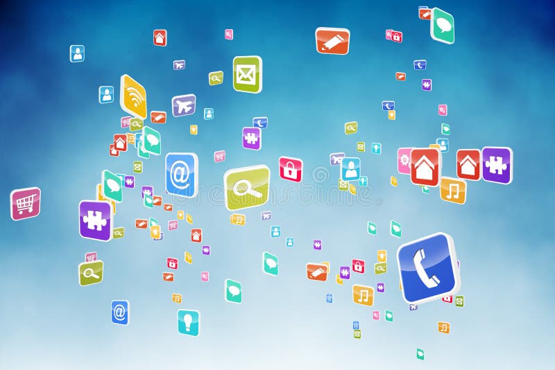 Computer applications stock illustration. Illustration of graphic ...