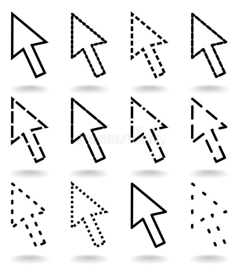 Computer arrow stock vector. Illustration of chart, arrow - 19436233