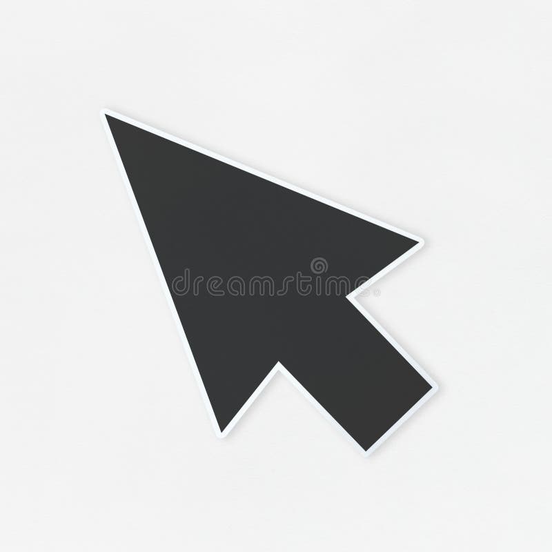 Computer Arrow Cursor Icon Isolated Stock Photo - Image of ...