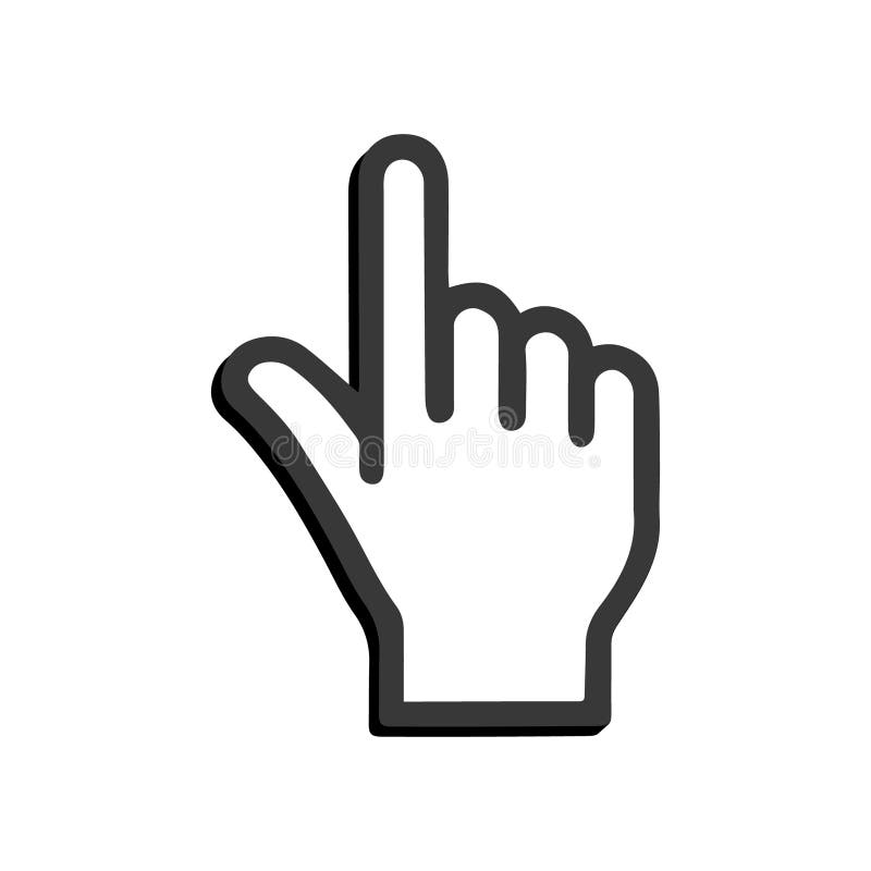 Computer Arrow Cursor Icon Isolated Stock Vector - Illustration of ...