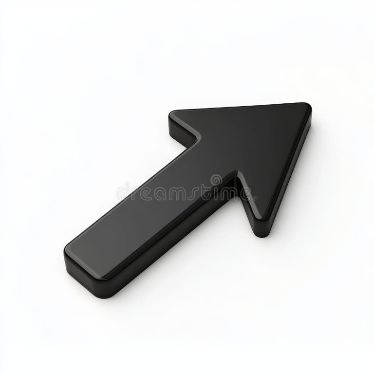 Computer Arrow Cursor Stock Sticker on a Clear Background. Stock Photo ...