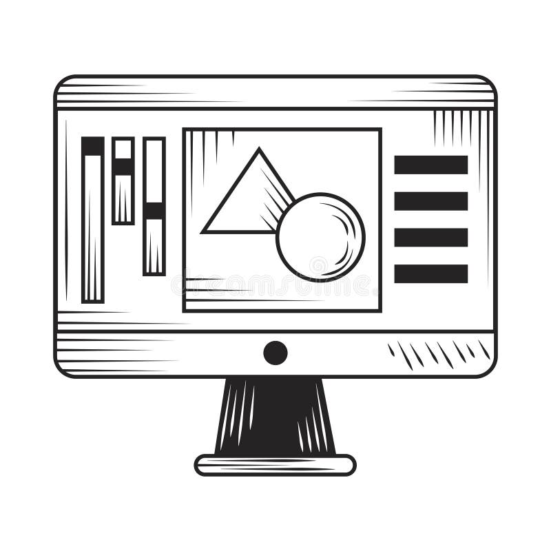 Computer art doodle stock vector. Illustration of creation - 272090764