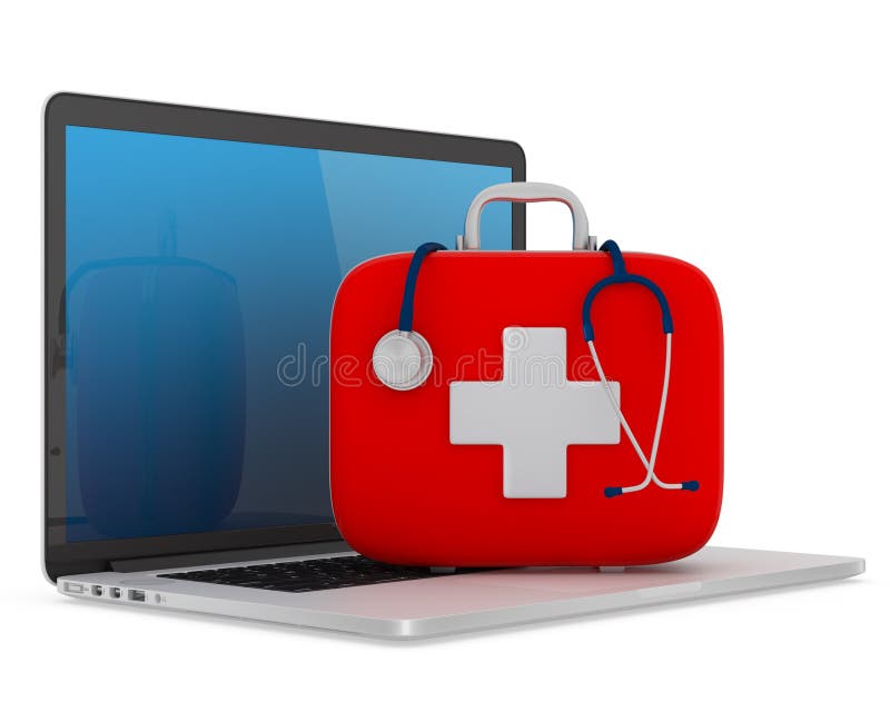 Computer Technical Service. Stock Illustration - Illustration of device ...