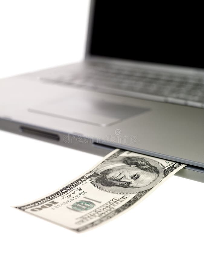 Computer ATM stock image. Image of laptop, internet, white - 13955915