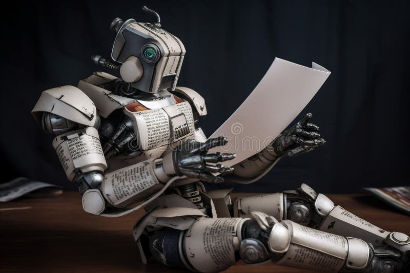 Artificial Hand Paper Technology Office Document Digital Ai Laptop ...