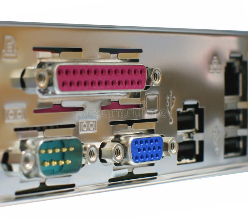 Computer Back Panel stock image. Image of technology, electricity - 1631335