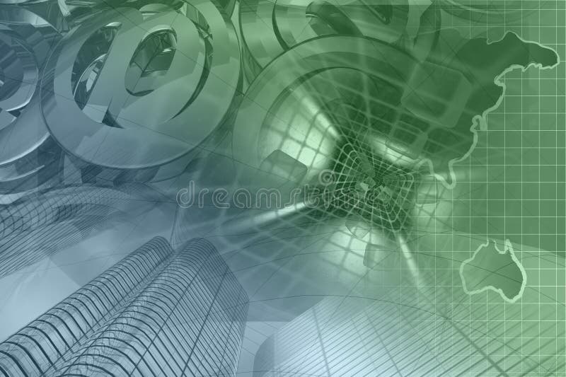 Communication Collage - Map, Mail Signs and Digits Stock Image - Image ...