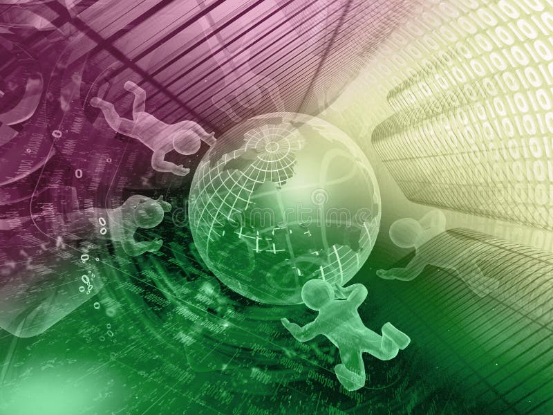 Computer background stock illustration. Illustration of link - 124913387