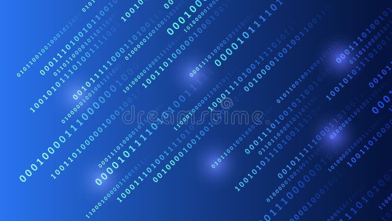 Computer Background of Numbers. Analytics, Sorting, Structuring, Information Transfer. Blue ...