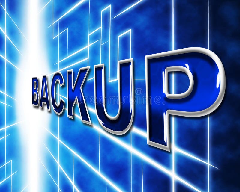 Backup Data Shows File Transfer and Archives Stock Illustration ... Backup Data Shows File Transfer and Archives Stock Illustration ...