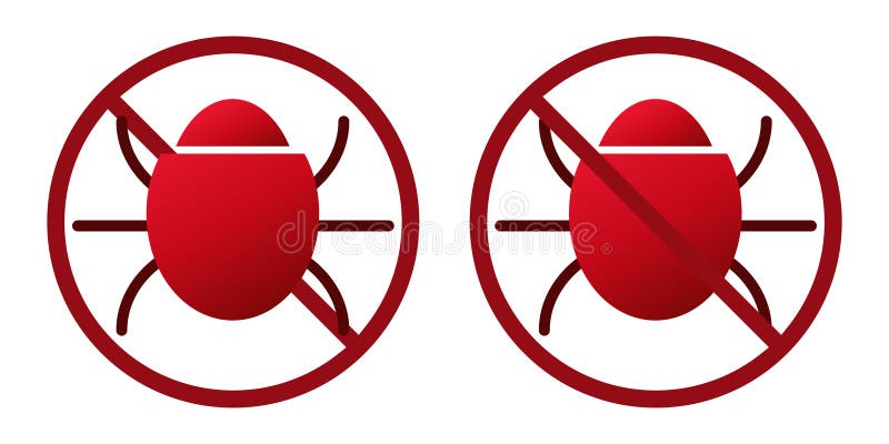 Computer Bag Virus Ban Prohibit Icon. Not Allowed Hacking Stock Vector ...