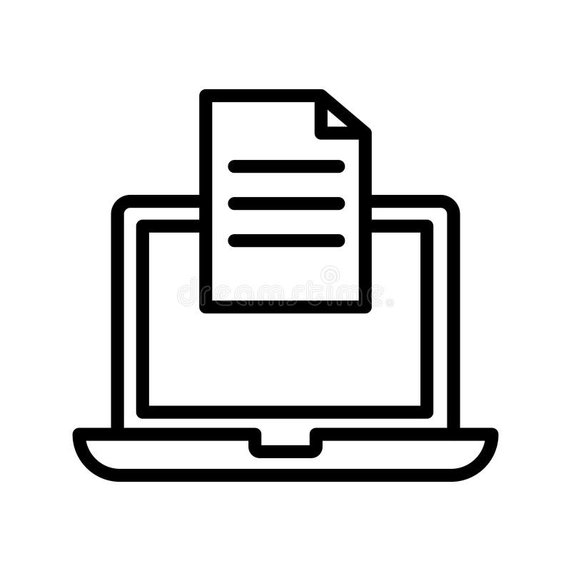 Computer Banking Vector Icon Which Can Easily Modify or Edit Stock ...