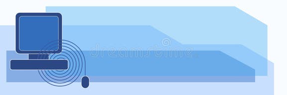 Computer banner stock vector. Illustration of information - 680247