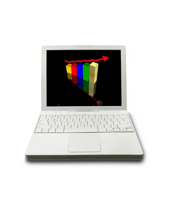 Computer Bar Chart stock image. Image of world, profits - 11305143