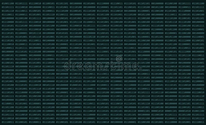 Computer Binary Code Of Ones And Zeros Displayed On Digital Screen With 5151