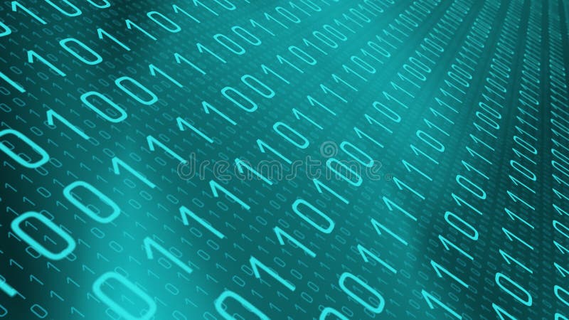 Computer Binary Digits Zeros Ones, Cyberattack Abstract Concept Stock ...