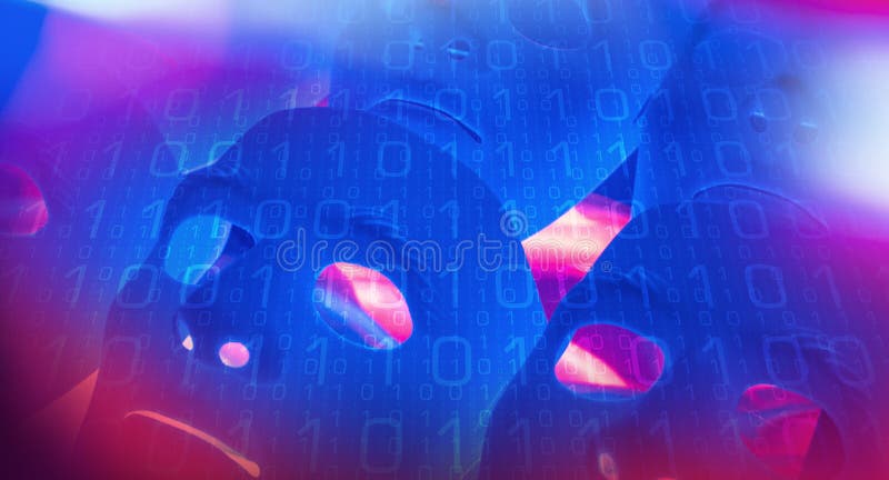 Computer Binary Virus Cyber Attack Inspiration Stock Illustration ...