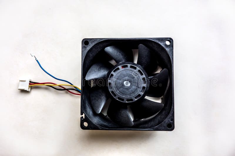 Computer Cooler Fan Set Isolated on White Background. Repair of ...