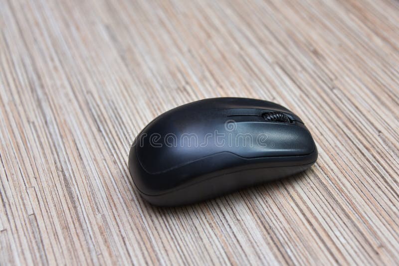 Computer Black Keyboard and Mouse on the Table Stock Photo - Image of ...