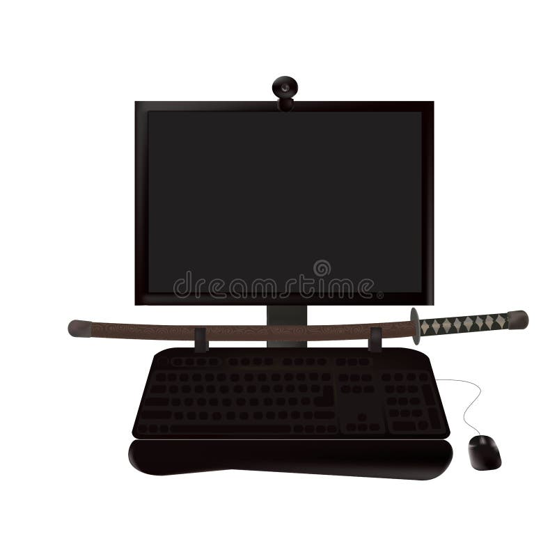 Katana Computer Stock Illustrations – 172 Katana Computer Stock ...