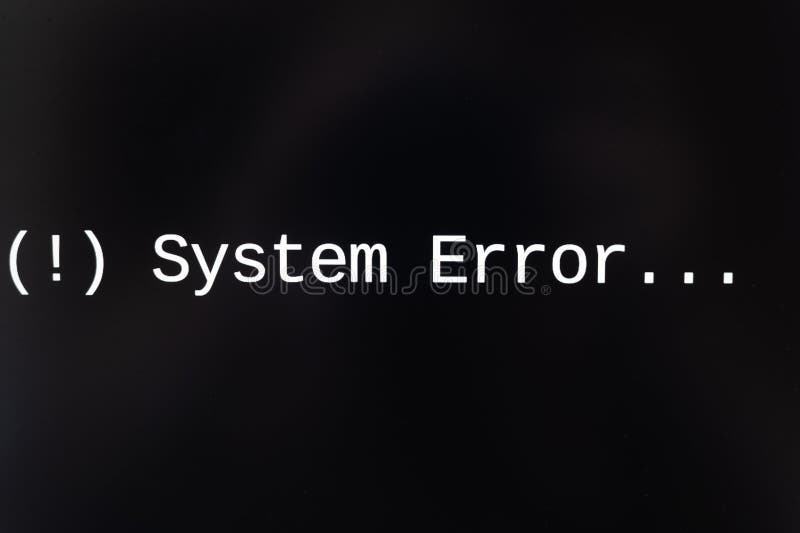 Screenshot of PC in error. stock photo. Image of communication - 327587384