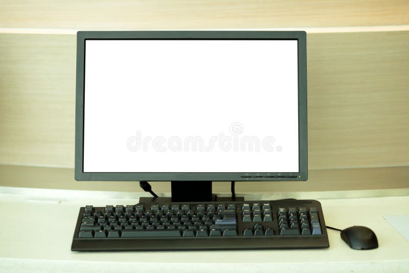 Blank computer monitor stock photo. Image of modern, buttons - 31734360