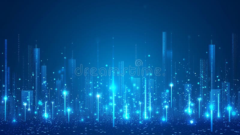 Computer Blue Screen with Charts and Data, Programming, Testing, Coding ...