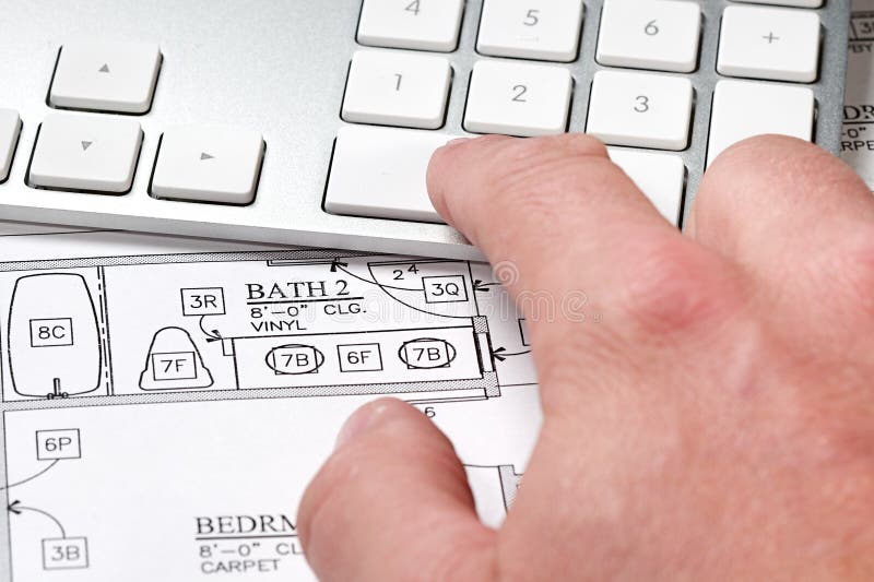 Computer Blueprint stock image. Image of drawing, measurements - 8567463