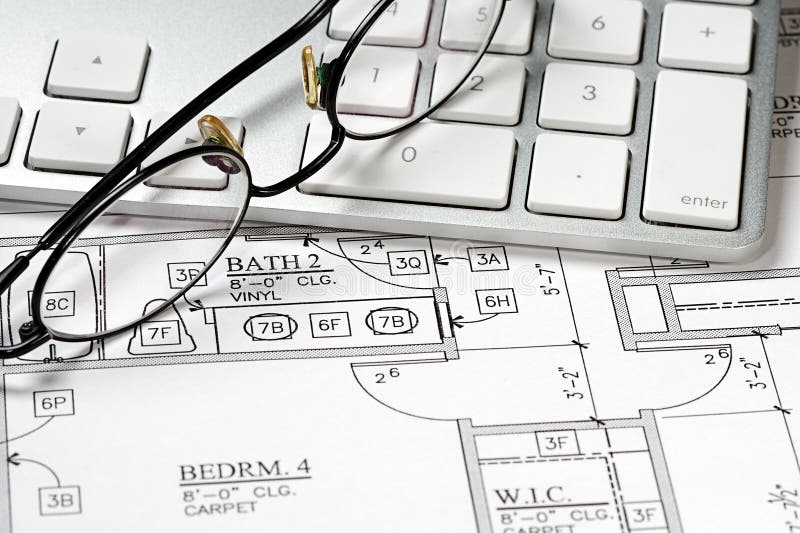 Computer Blueprint stock image. Image of arrows, design - 8708755