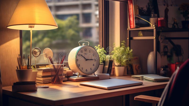 Computer Blurred Small Home Interior Stock Illustration - Illustration ...