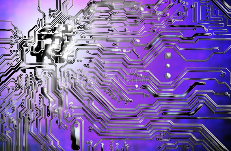 Cool Computer Parts Background Stock Illustration - Illustration of ...