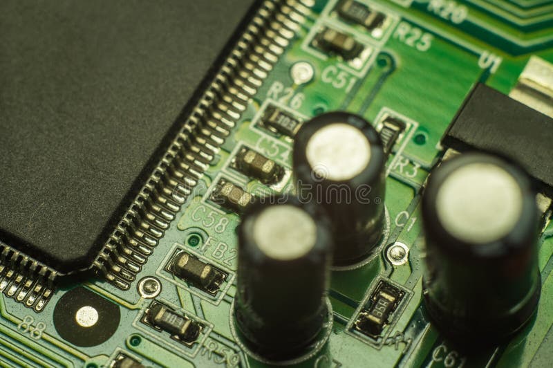 Computer board chip stock image. Image of electric, digital - 95801899