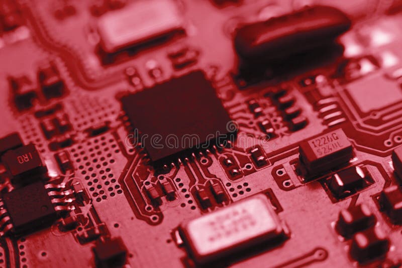 Computer board with chips stock image. Image of background - 7696151