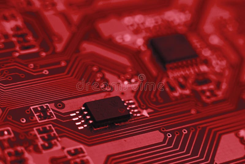 Computer board with chips stock photo. Image of computer - 7696266