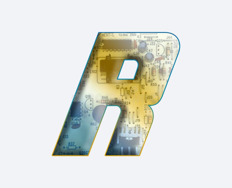 Electronic Letter X Logo Tech Circuit Symbol Stock Vector ...