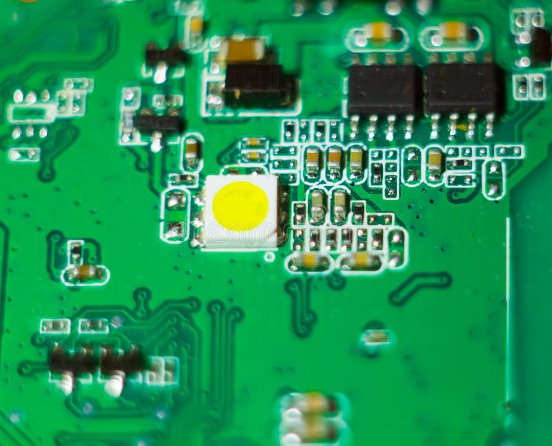 Computer Circuit Board, Close Up of a Circuit Board, Macro Picture of ...