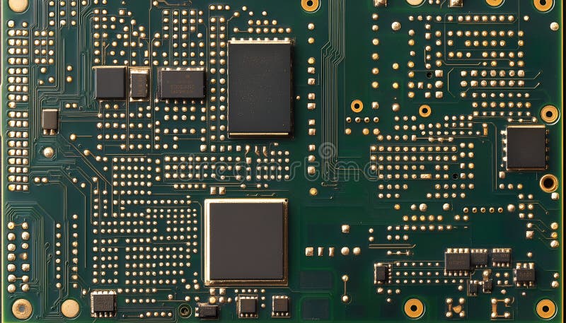 Computer Board, Macro View. Electronic Engineering Stock Image - Image ...
