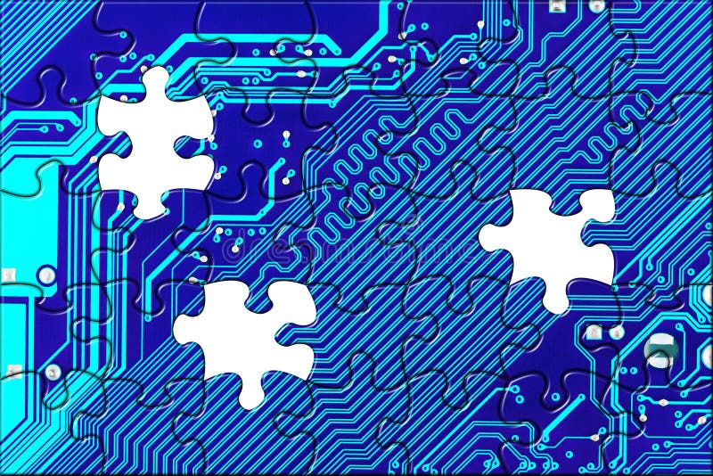 Puzzle Technology Artificial Intelligence Brain, Intelligent Technology ...