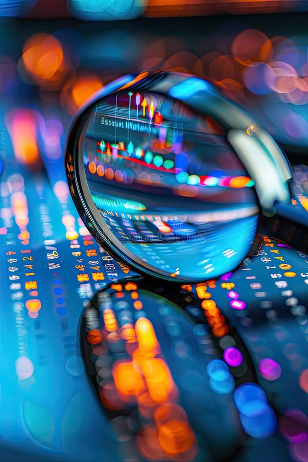 Computer Board Seo Magnifying Glass. Selective Focus Stock Illustration ... Computer Board Seo Magnifying Glass. Selective Focus Stock Illustration ...