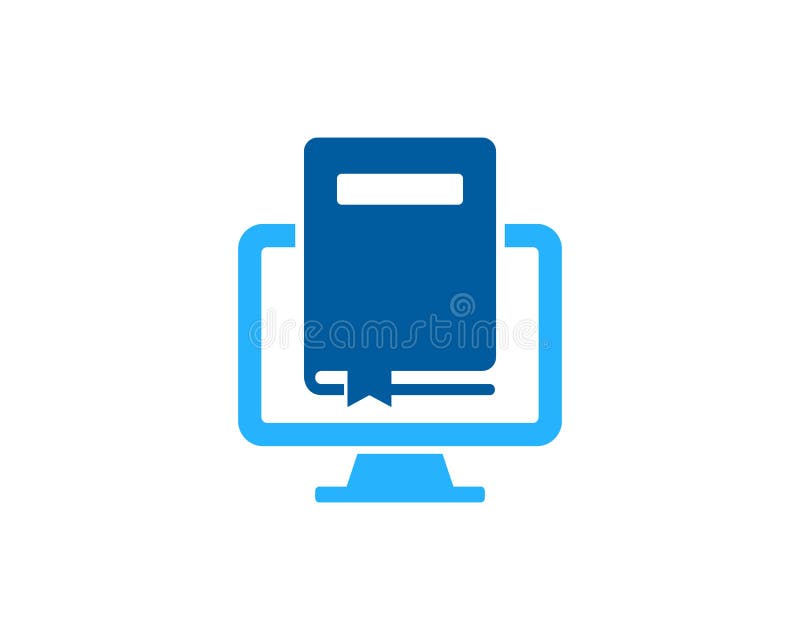 Computer Book Logo Icon Design Stock Vector - Illustration of modern ...