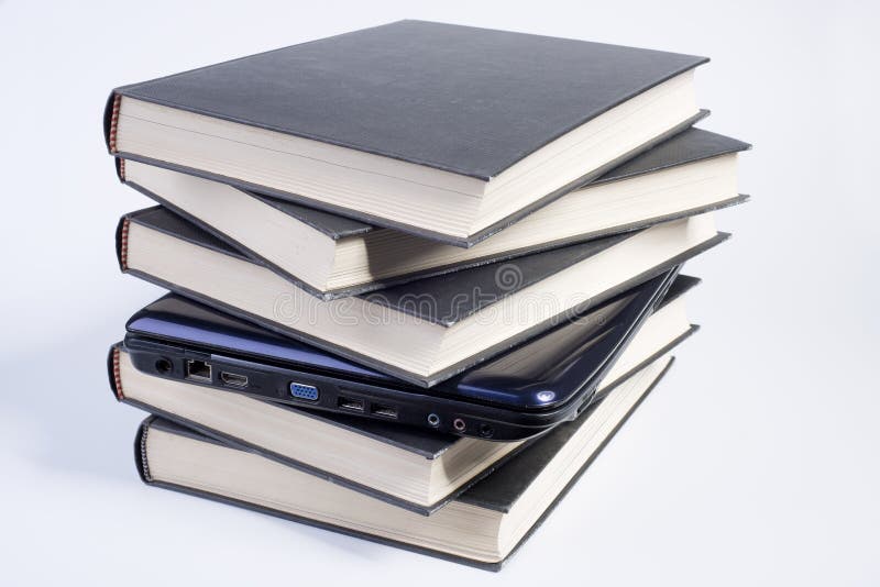 Computer and books stock image. Image of culture, means - 56916365