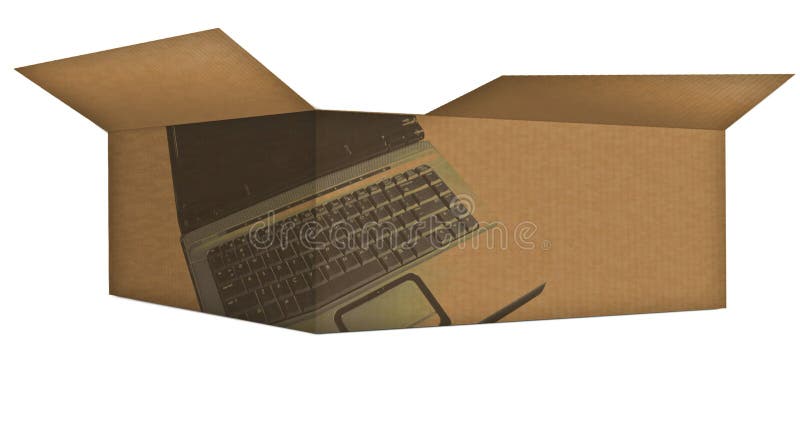 Computer Box stock illustration. Illustration of digital - 3932523