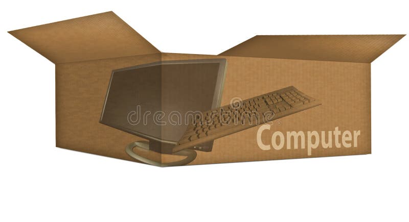 Cardboard Box 8 stock photo. Image of label, sending, paper - 3932502