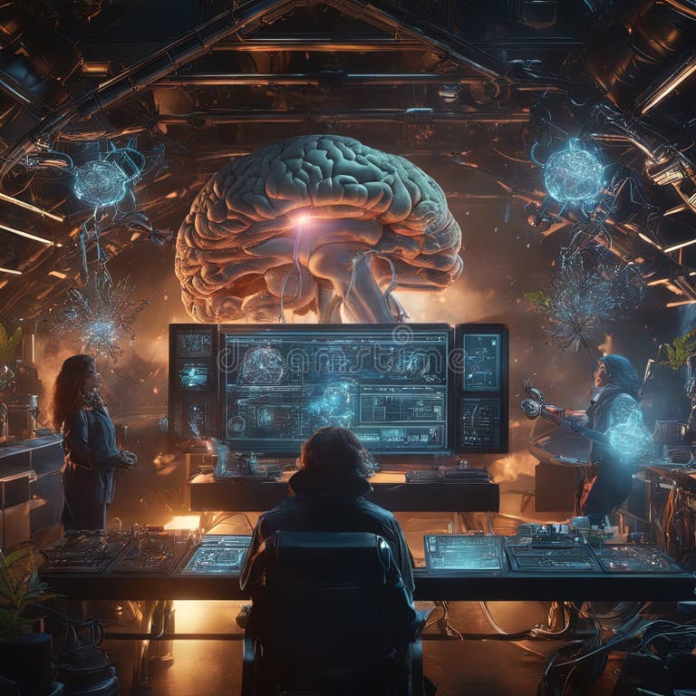 Computer Brain with Computers.computer Brain with Computers.brain ...