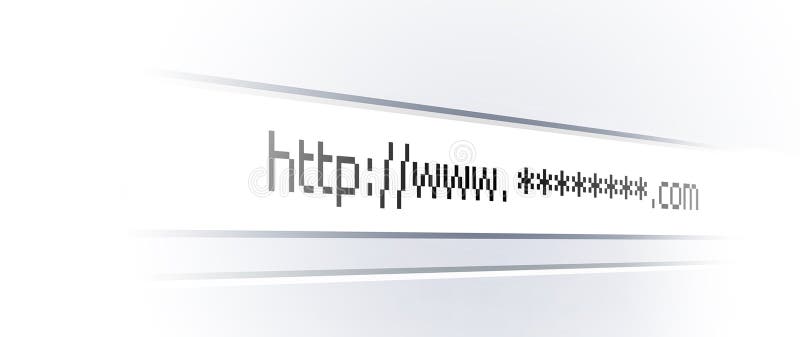 Computer Browser Address Bar Stock Illustration - Illustration of ...